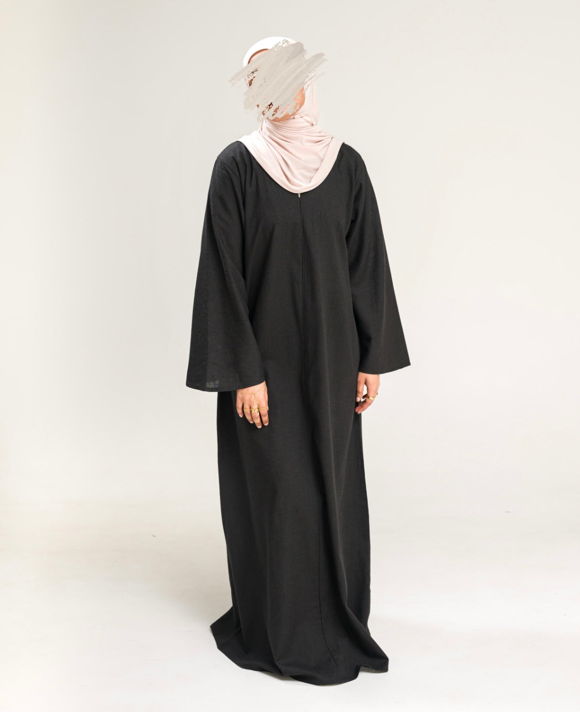 Abaya Murih Linen Black – SOTRA