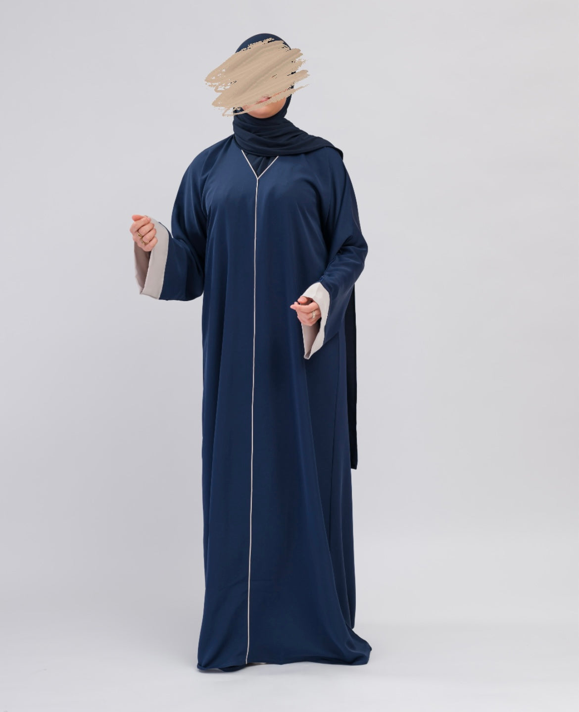 Abaya Farha Navy – SOTRA